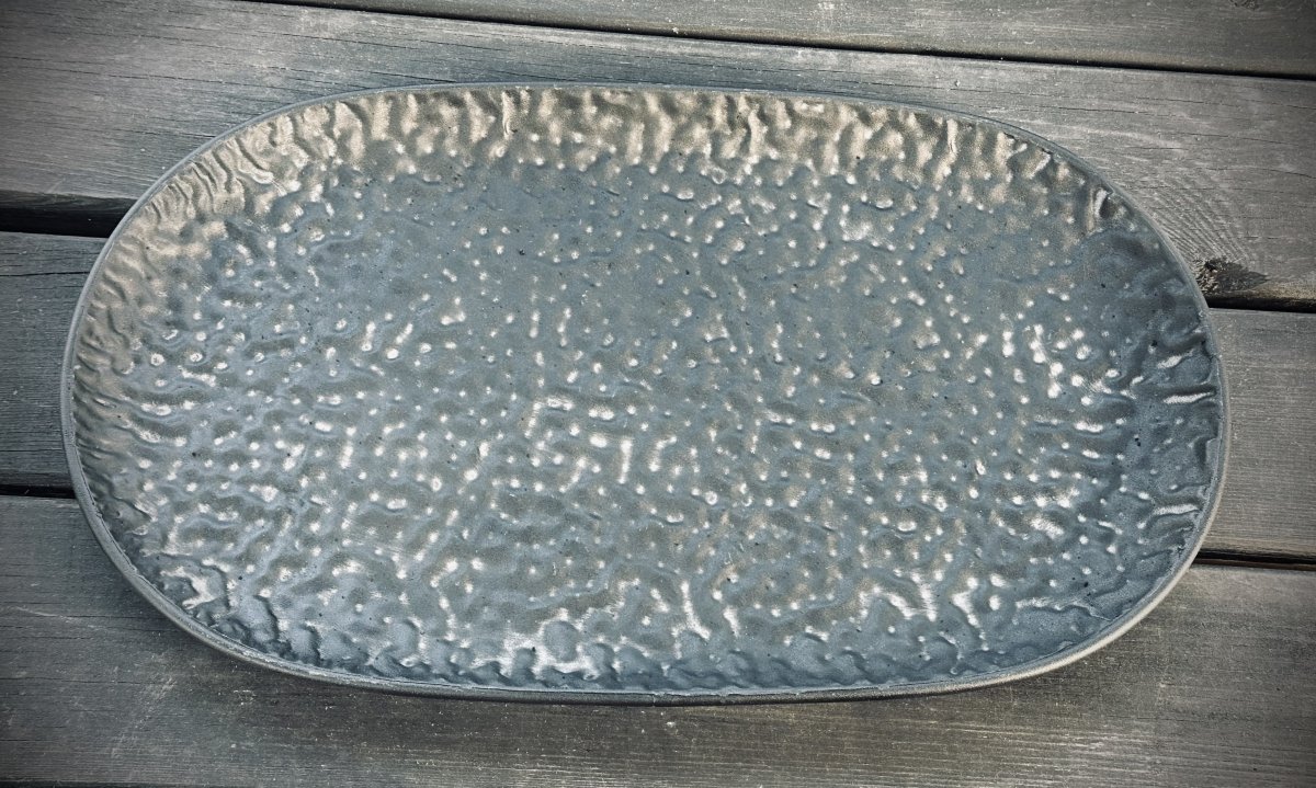 SORT METAL FAD DEKO OVAL - Jul - Trægården Kås A/S